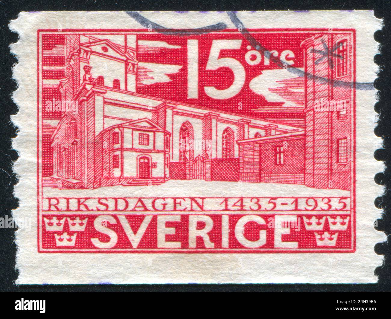 SWEDEN - CIRCA 1935: stamp printed by Sweden, shows Old Law Courts ...