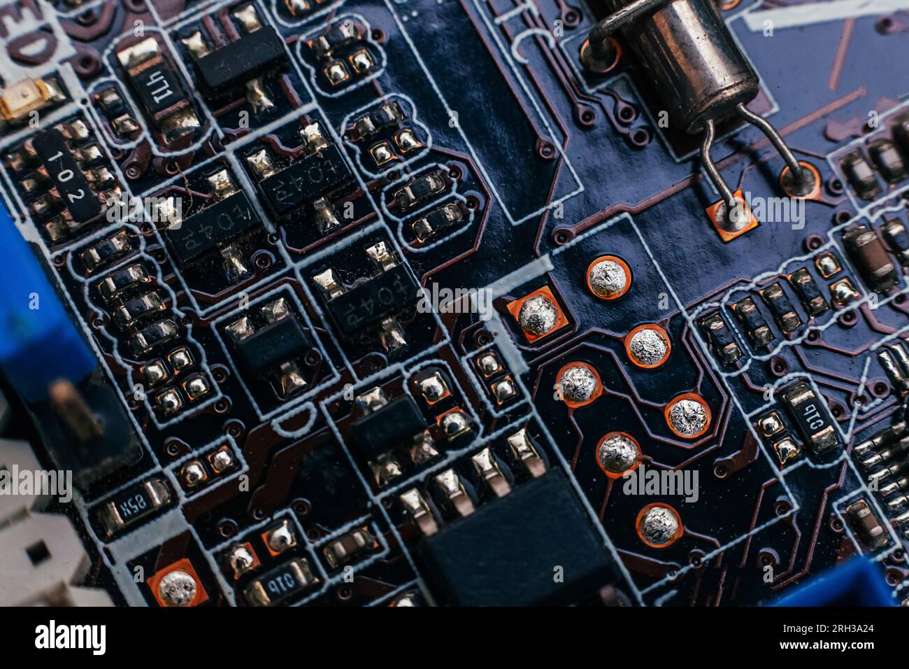 Circuit board repair. Electronic hardware modern technology ...