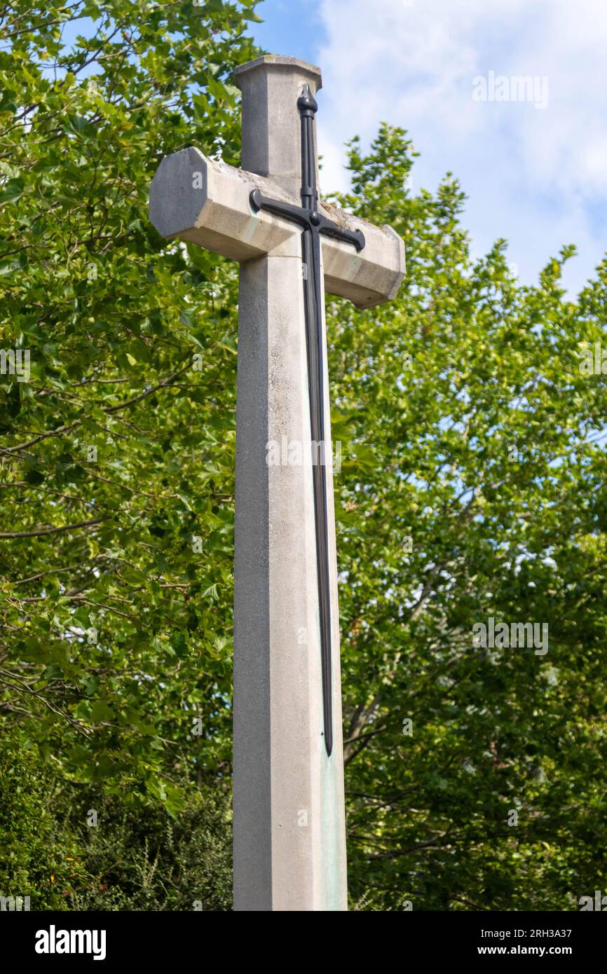 Southampton, United Kingdom - August 6th, 2023:- The Cross of Sacrifice ...