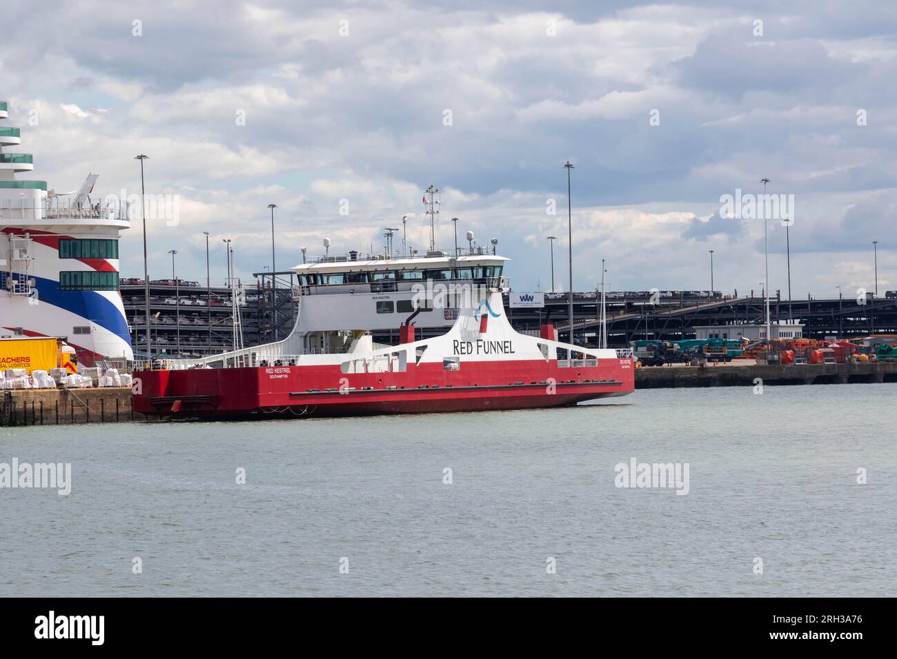 Southampton, United Kingdom - August 6th, 2023:- The Red Funnel Line ...