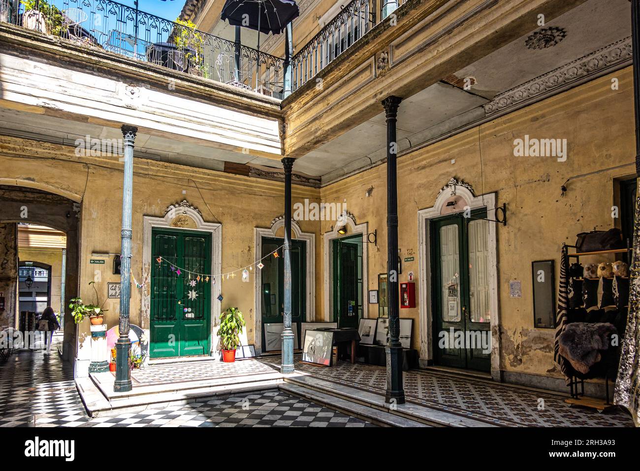 The historic Pasaje de la Defensa is a popular stop for tourists in the ...