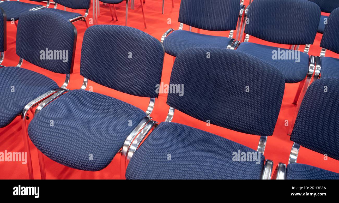 interior of modern conference hall. Chairs in the conference room Stock ...