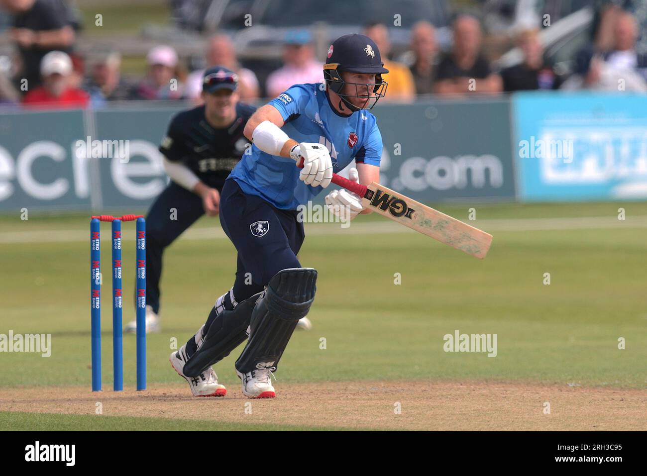 Beckenham, Kent, UK. 13th Aug, 2023. Kent's Ben Compton batting as Kent ...