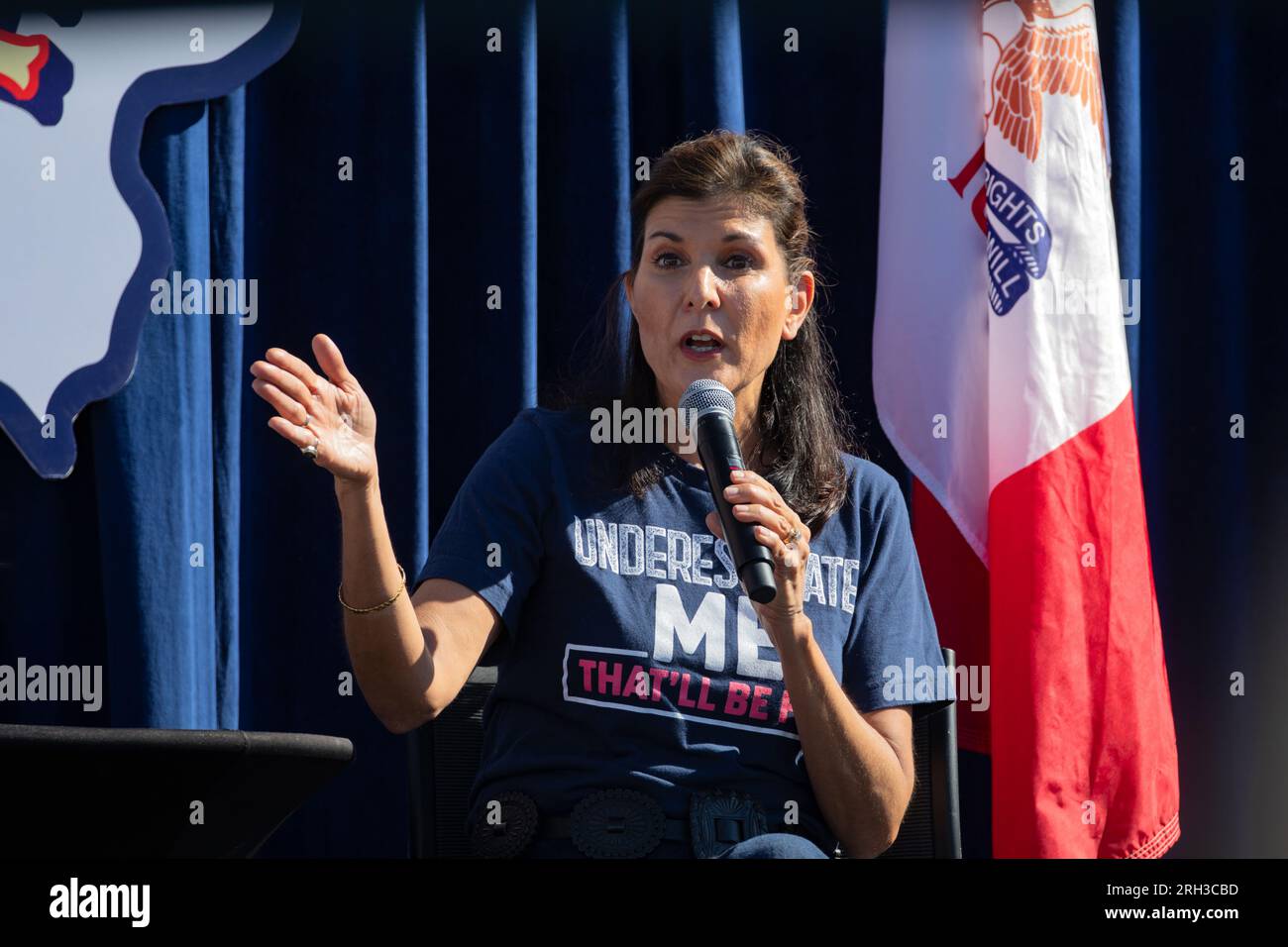 Des Moines, Iowa, USA - August 12, 2023: Former South Carolina Governor ...
