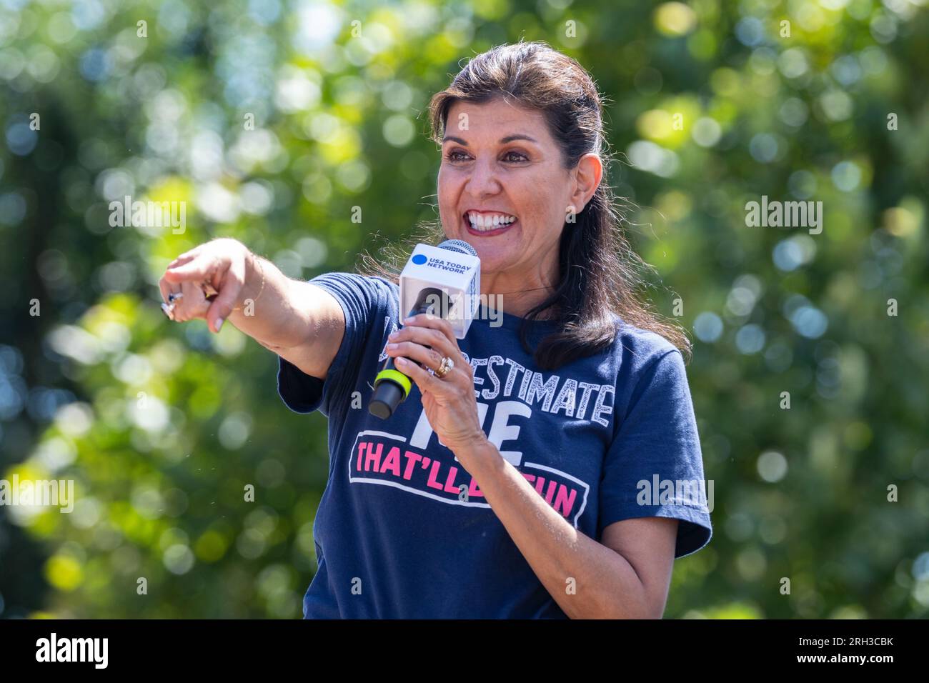 Des Moines, Iowa, USA - August 12, 2023: Former South Carolina Governor ...