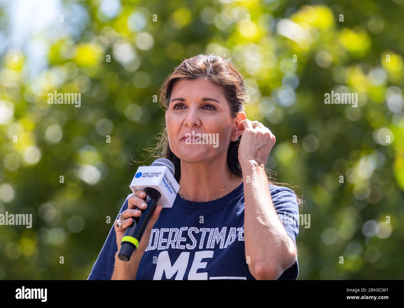 Des Moines, Iowa, USA - August 12, 2023: Former South Carolina Governor ...