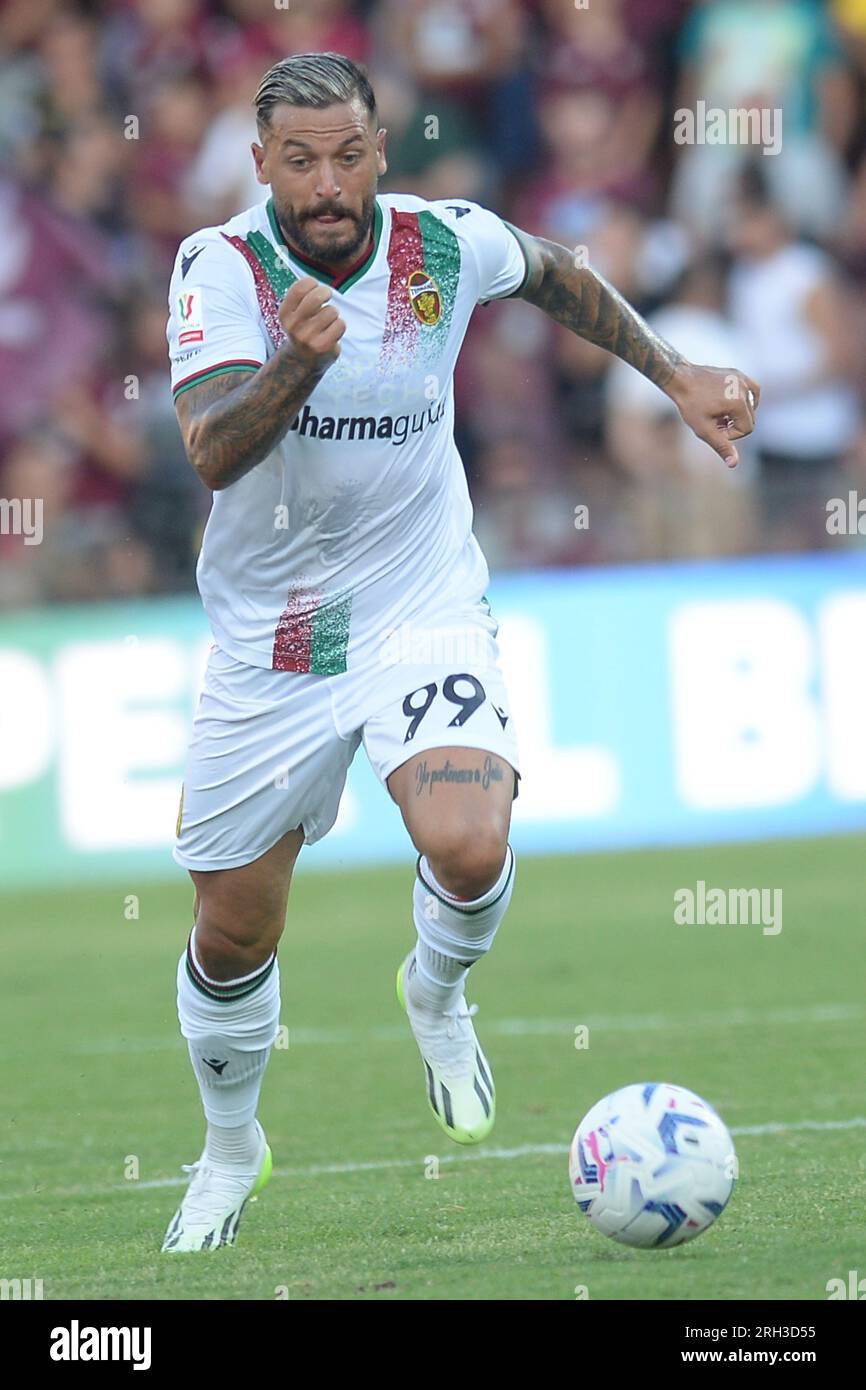 Salerno, Italy. 13th Aug, 2023. Alexis Ferrante of Ternana Calcio in ...