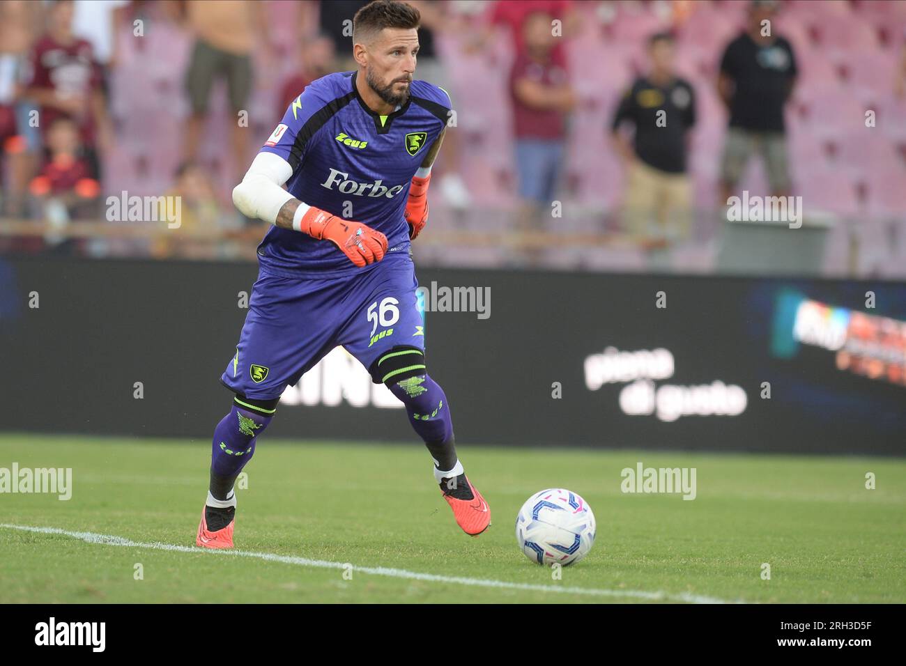 Salerno, Italy. 13th Aug, 2023. Benoit Costil of US Salernitana 1919 in action during Soccer ...