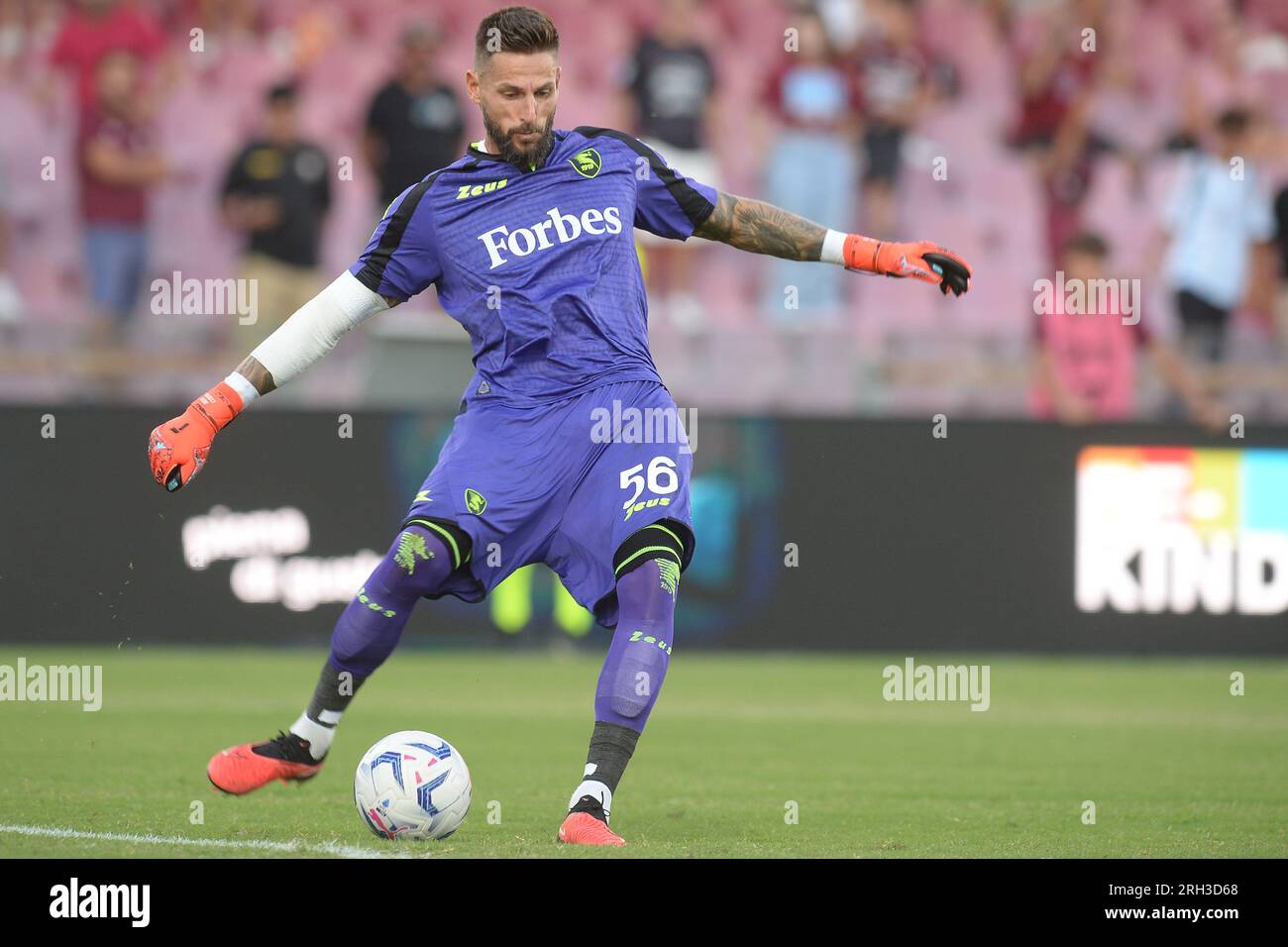 Salerno, Italy. 13th Aug, 2023. Benoit Costil of US Salernitana 1919 in action during Soccer ...