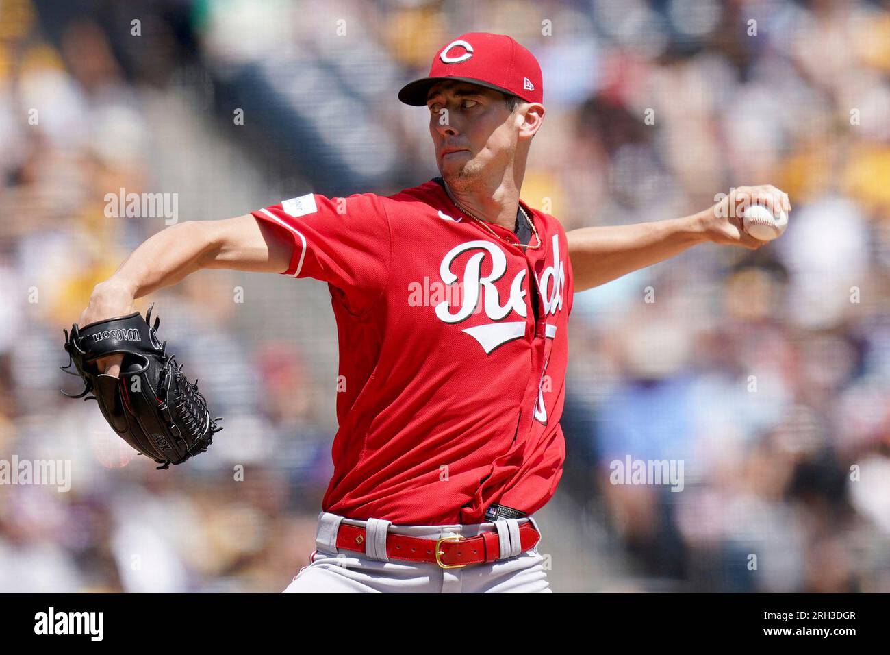 Cincinnati Reds starting pitcher Brandon Williamson delivers against ...