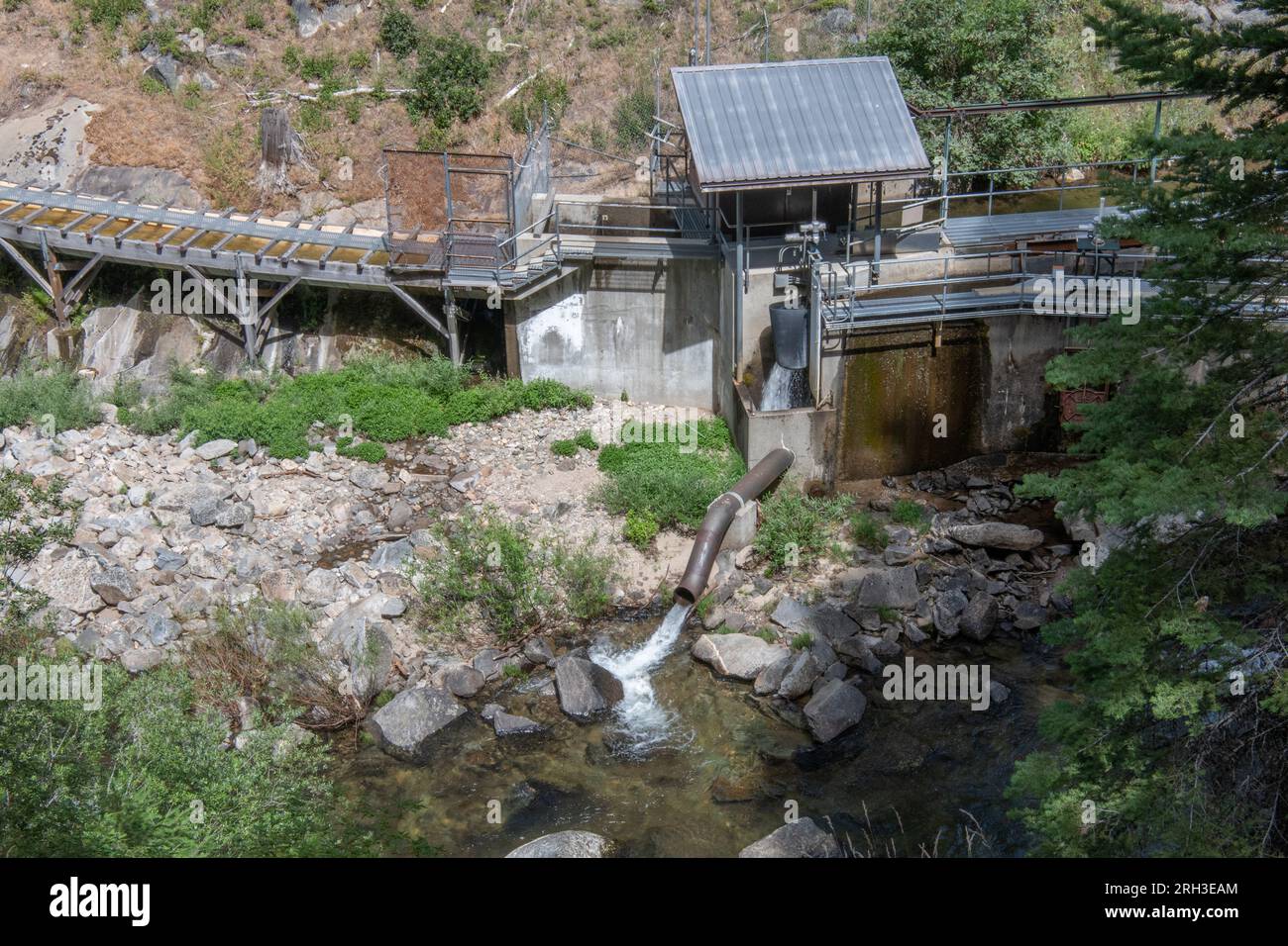 Spring Gap–Stanislaus Hydroelectric Project in the Stanislaus river in ...