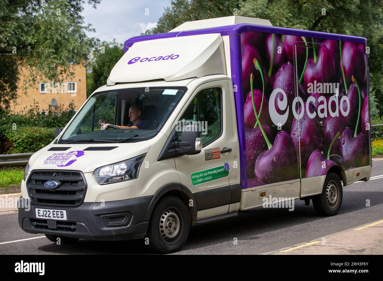 Milton Keynes,UK - Aug 13th 2023: Diesel engine Ford Tansit van as an ...