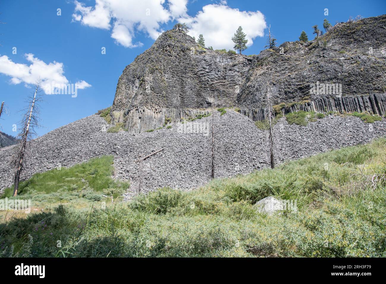 Basalt rock formations in the Columns of the Giants, an unusual ...