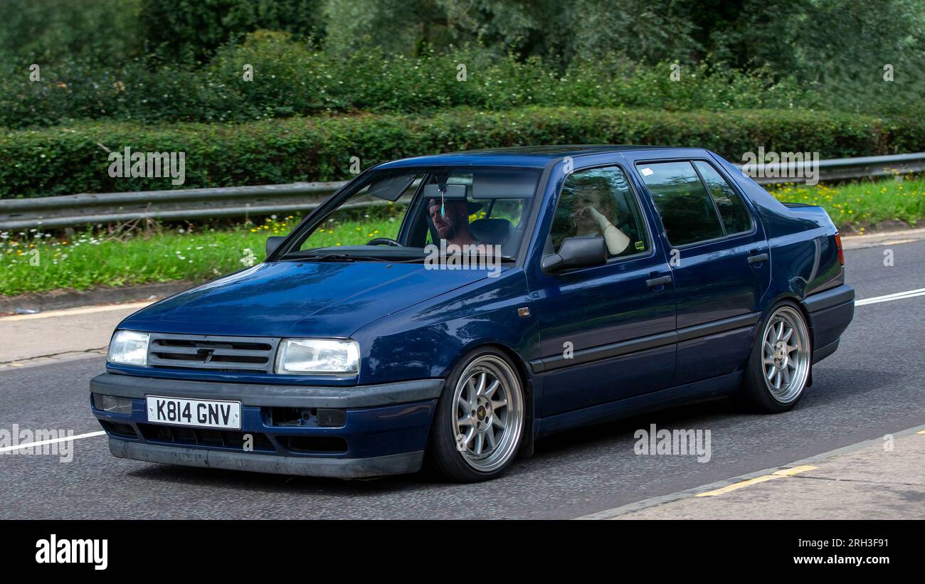 Milton Keynes,UK - Aug 13th 2023: 1993 blue Volkswagen Vento classic ...