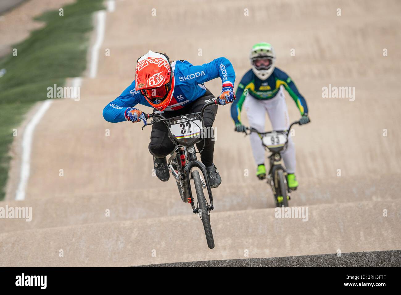 2023 UCI Cycling World Championships Glasgow, cycling, BMX racing, Czech team, Eliska Bartunkova ...
