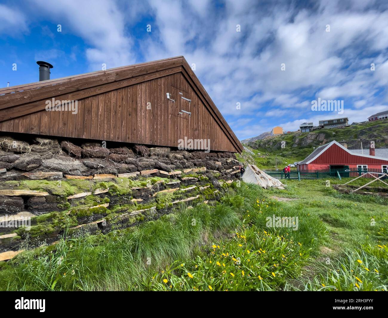 Western Greenland, Qeqqata Municipality, Sisimiut. Sisimiut Museum aka ...