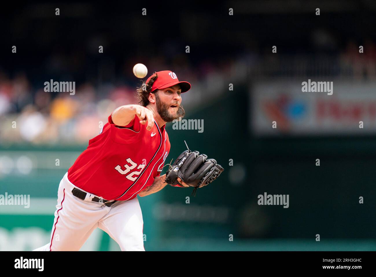 Washington Nationals starting pitcher Trevor Williams delivers during ...