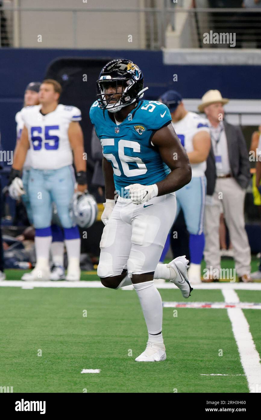 Jacksonville Jaguars linebacker Yasir Abdullah (56) jogs back to the ...