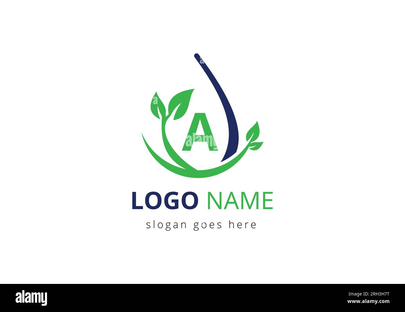 Agriculture Logo On A Letter Concept. Agriculture and farming logo ...