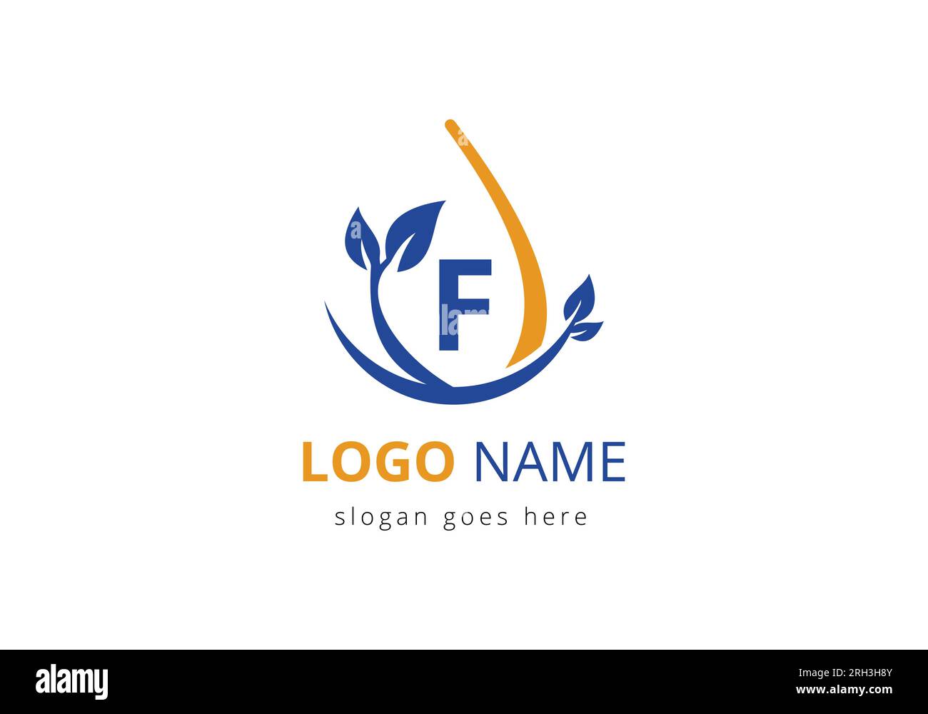 Agriculture Logo On F Letter Concept. Agriculture and farming logo ...