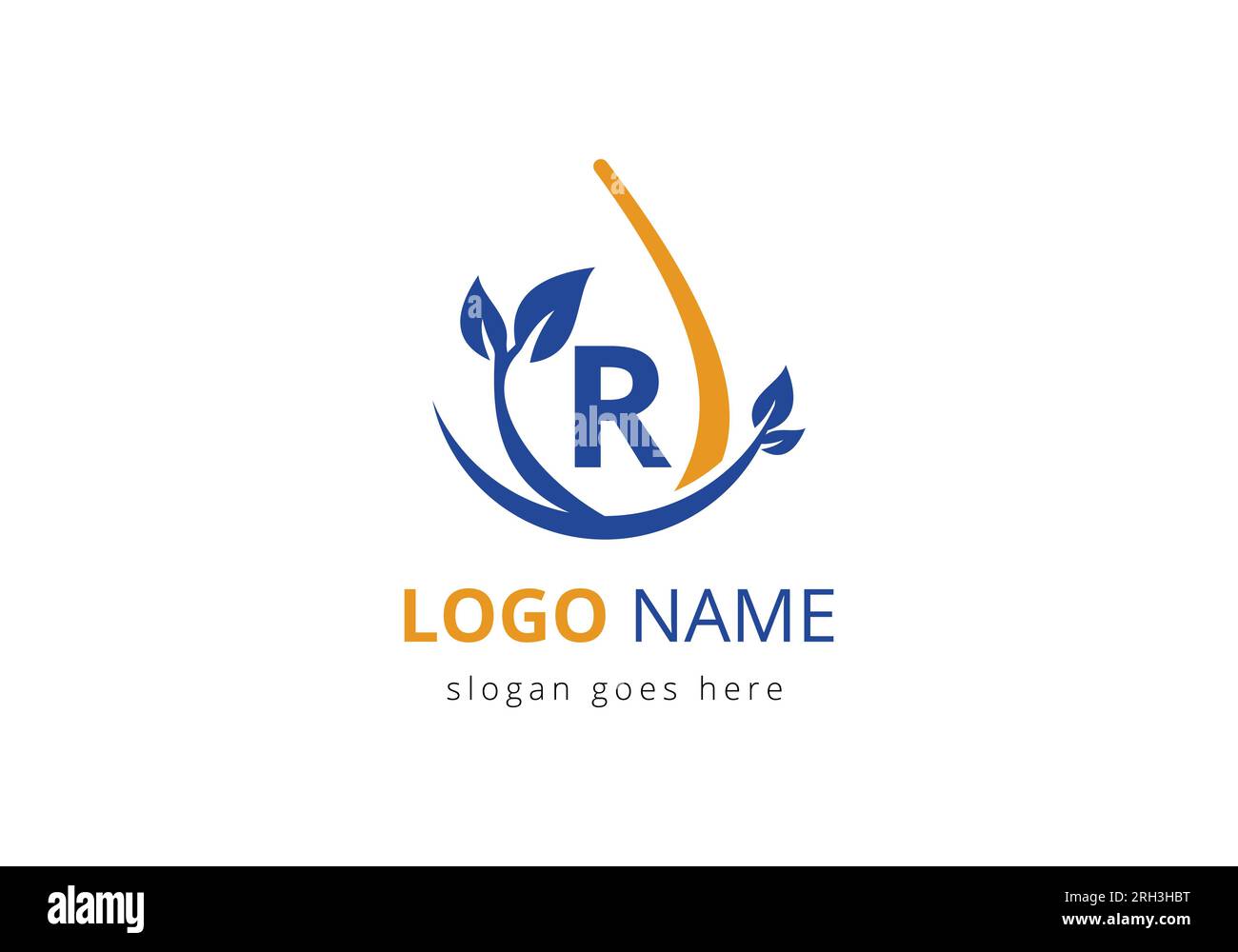 Agriculture Logo On R Letter Concept. Agriculture and farming logo ...