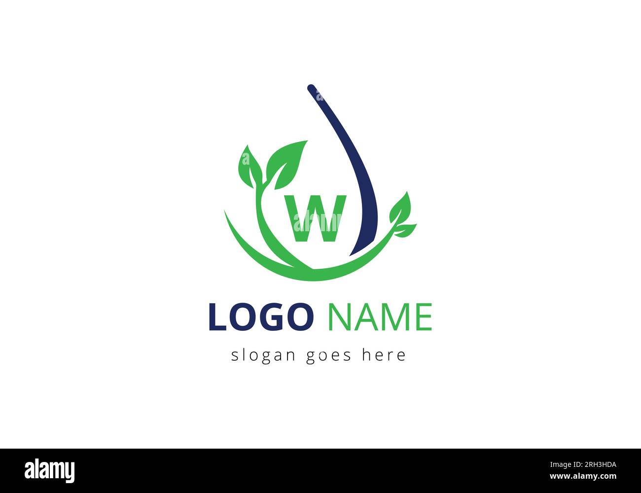 Agriculture Logo On W Letter Concept. Agriculture and farming logo ...