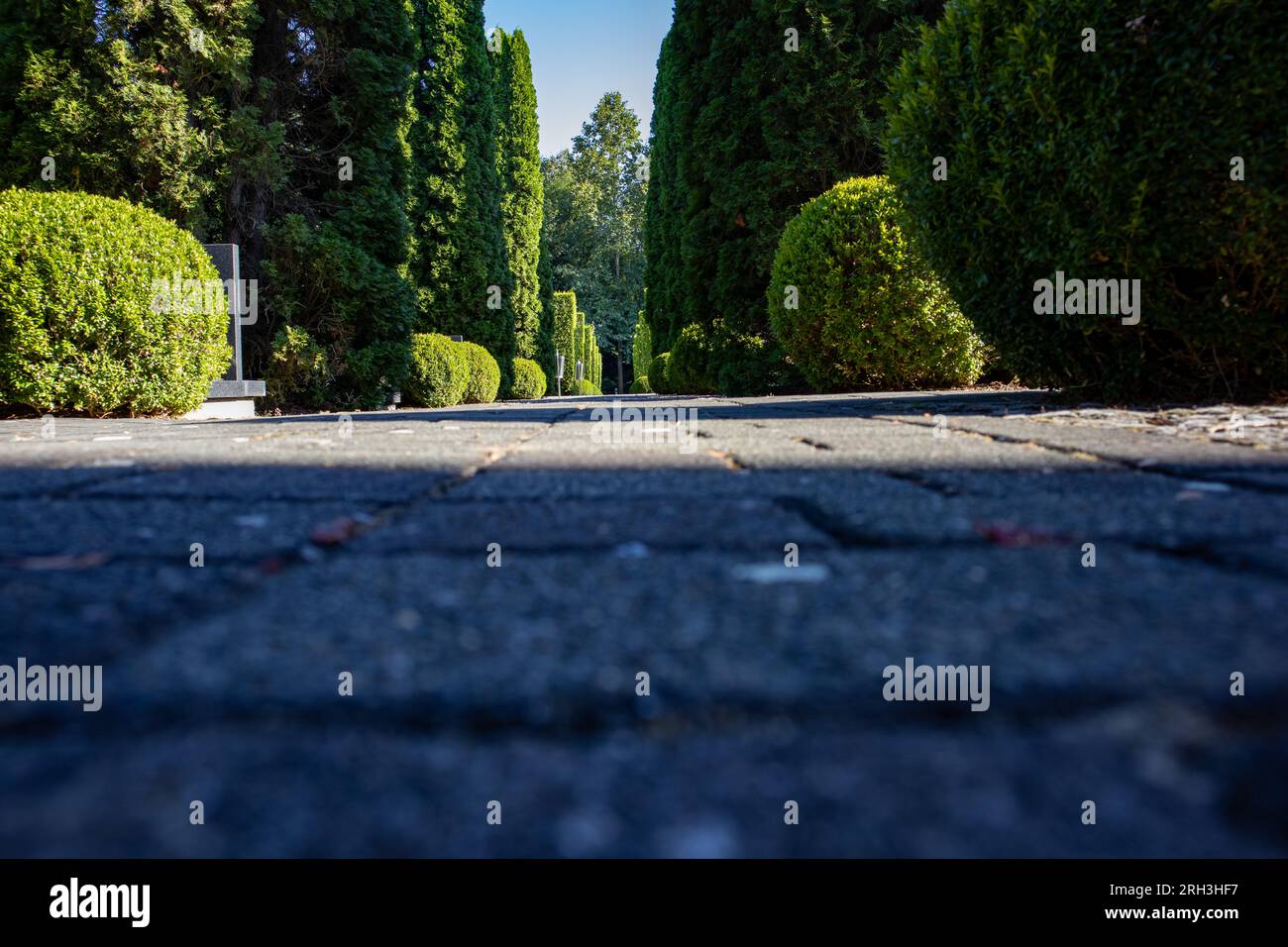 Grave gravestone graveyard pathway hi-res stock photography and images ...
