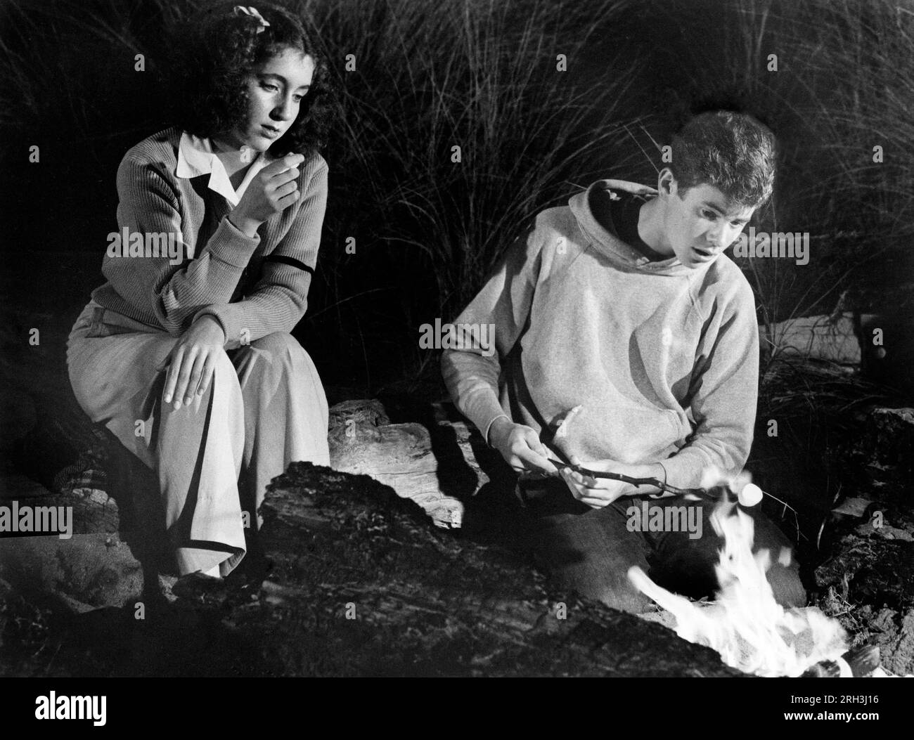 Katherine Allentuck, Gary Grimes, on-set of the Film, "Summer of '42 ...