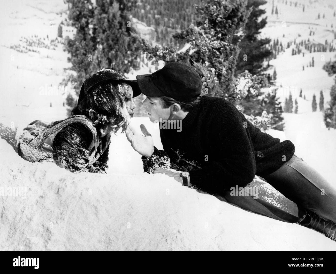 Mary Ann Mobley, Chad Everett, on-set of the Film, "The Swingin' Set ...