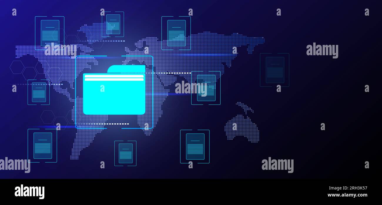 Folders for storing documents. Structure of paperless exchange of ...