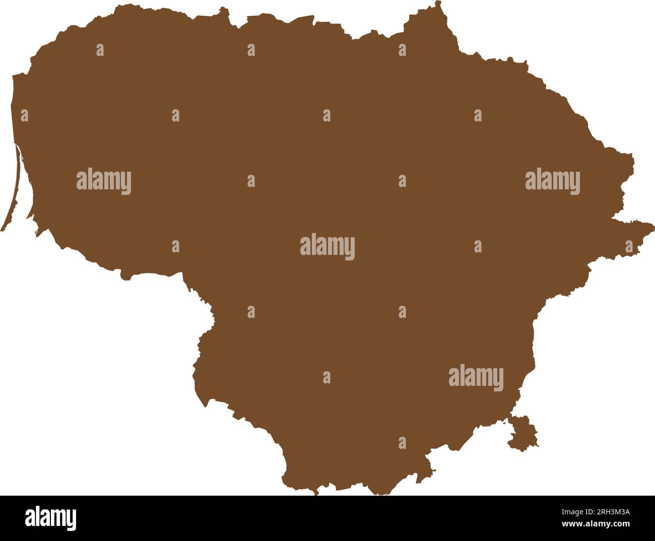 BROWN CMYK color map of LITHUANIA Stock Vector Image & Art - Alamy