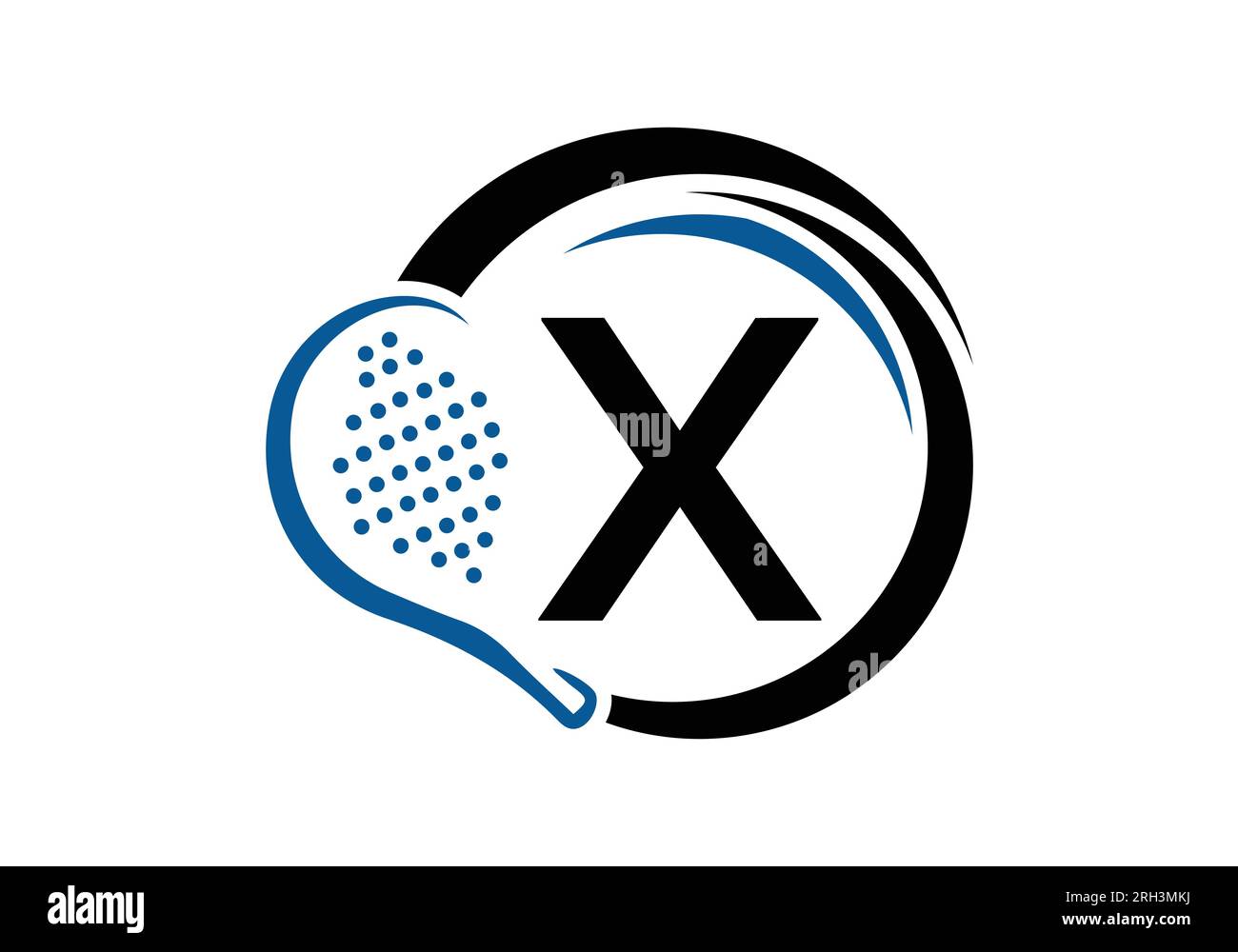 Letter X Padel Racket Logo Design Vector Template. Beach Table Tennis ...