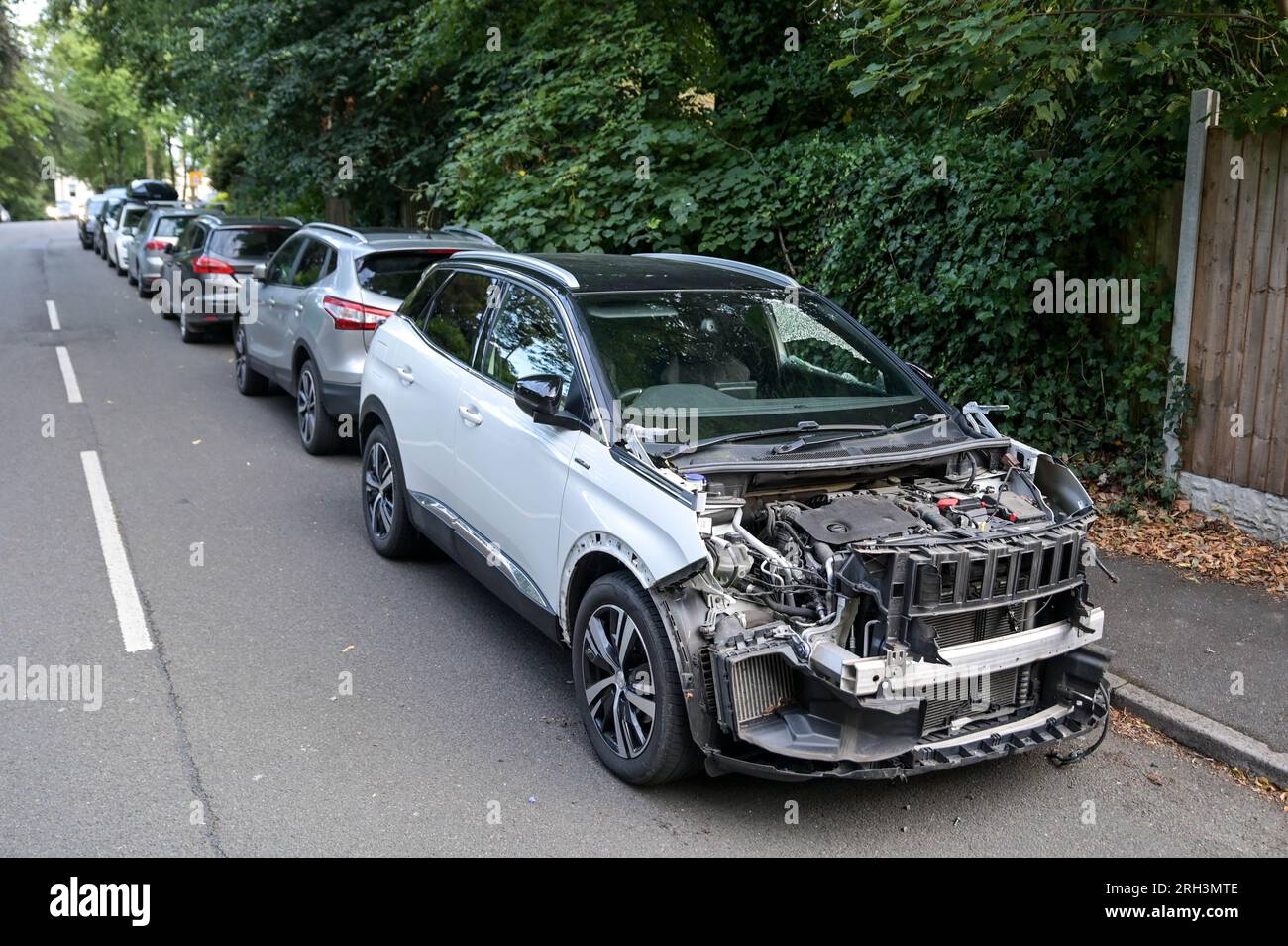 Ampton Road, Edgbaston, Birmingham 13th August 2023: A Peugeot 3008 GT ...