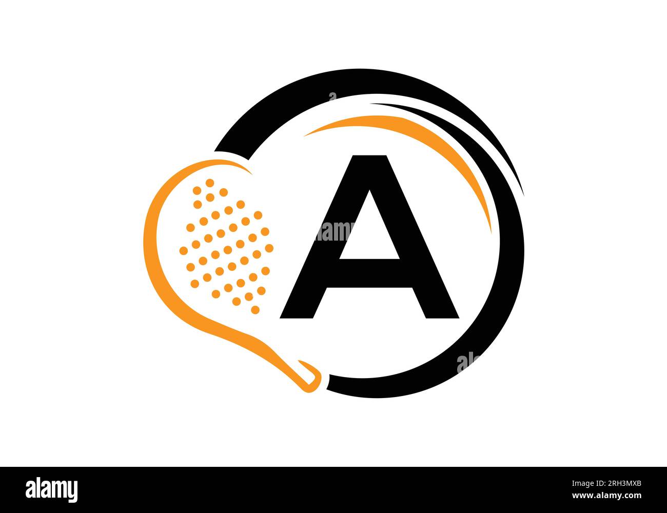 Letter A Padel Racket Logo Design Vector Template. Beach Table Tennis ...