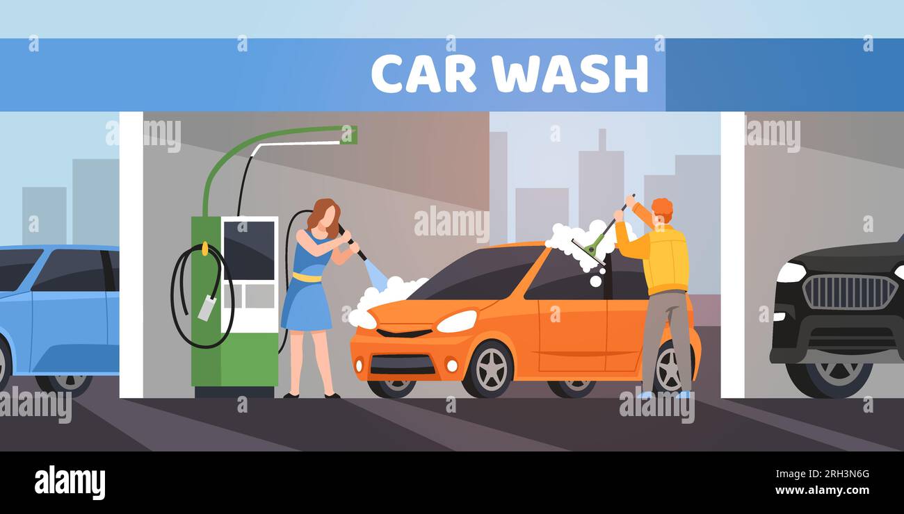 Self washing Stock Vector Images - Alamy