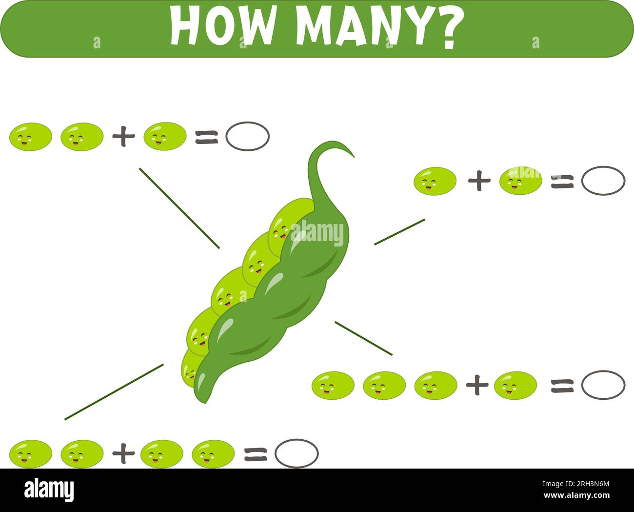 Learning numbers printable worksheets hi-res stock photography and ...