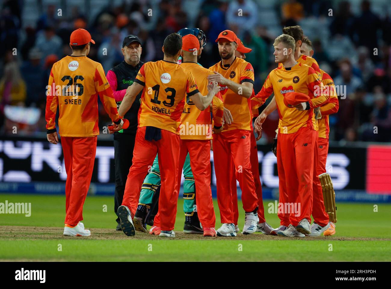 Edgbaston, Birmingham, UK. 13th Aug, 2023. The Hundred Mens Cricket, Birmingham Phoenix versus ...
