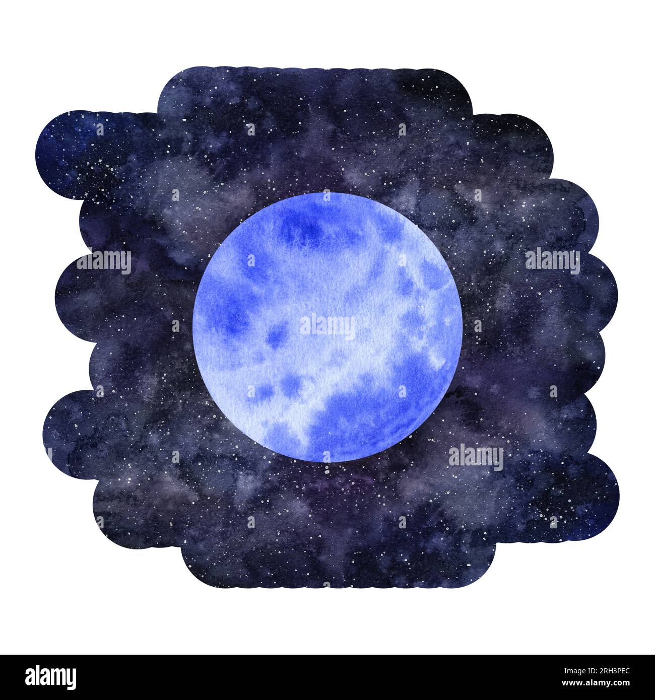 Neptune planet solar system. Cosmos space clipart . Hand draw ...