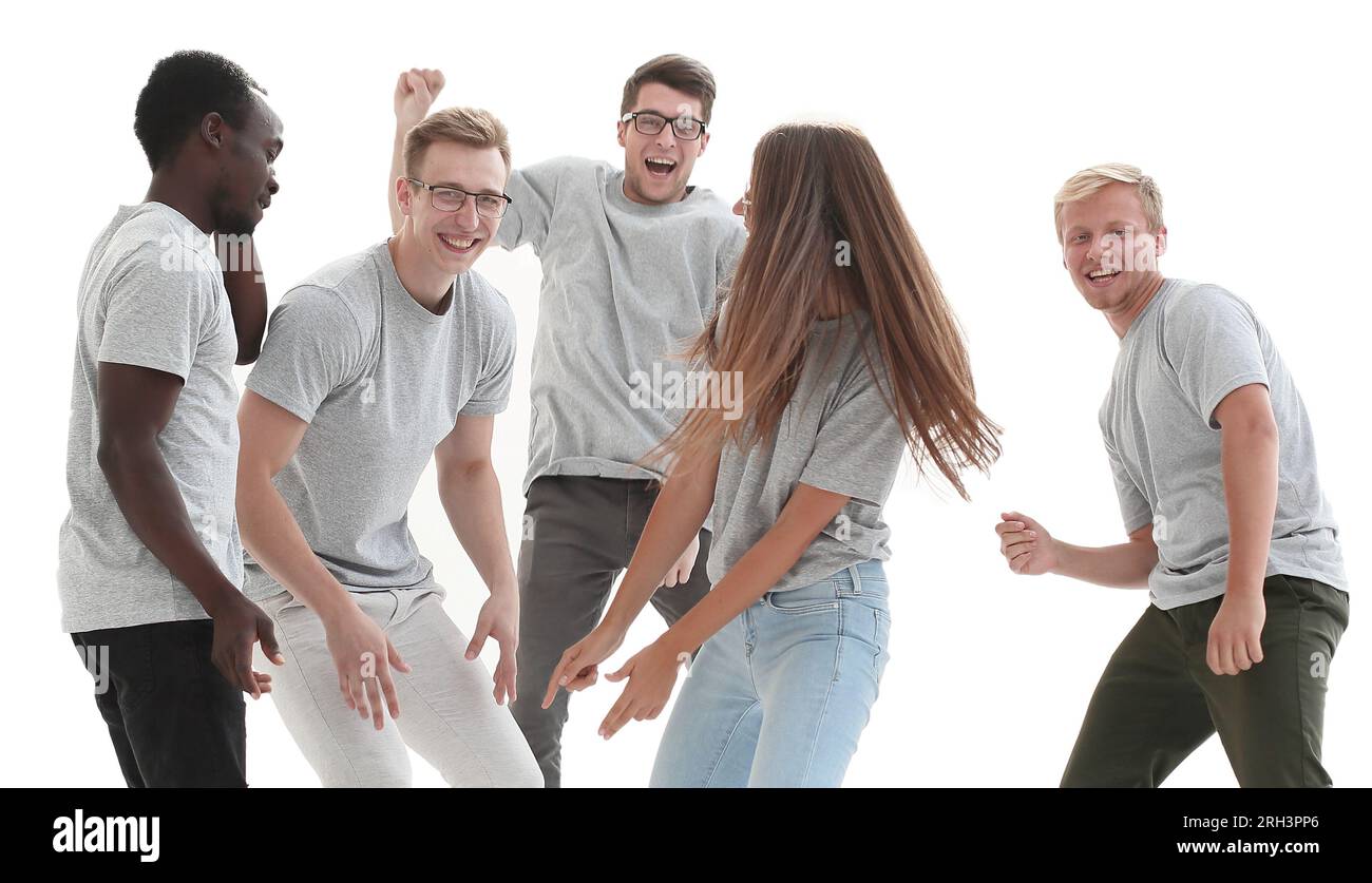 in full growth. group diverse of lively young people Stock Photo - Alamy