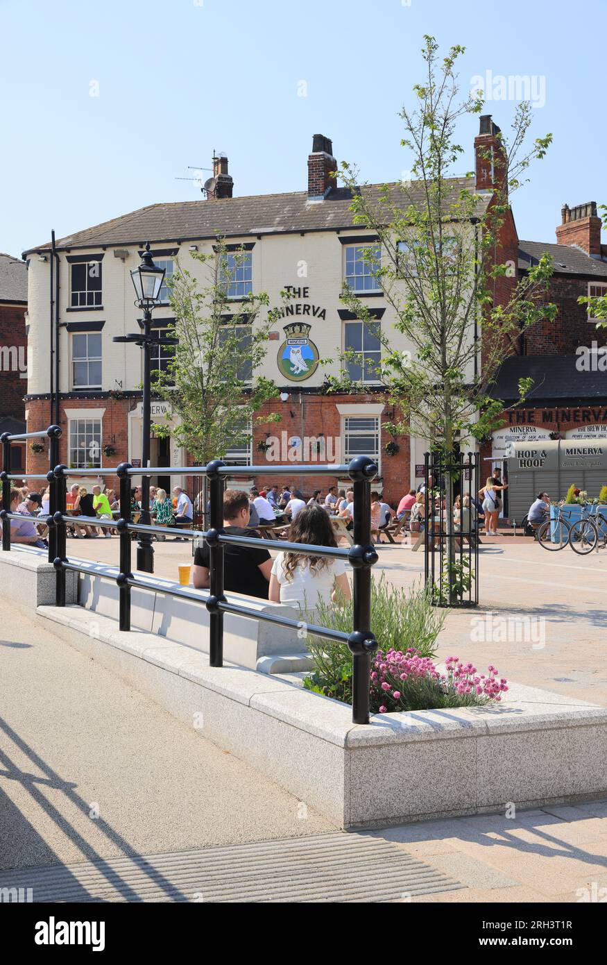 The Minerva pub, a family run pub on the marina in Hull, specialising ...