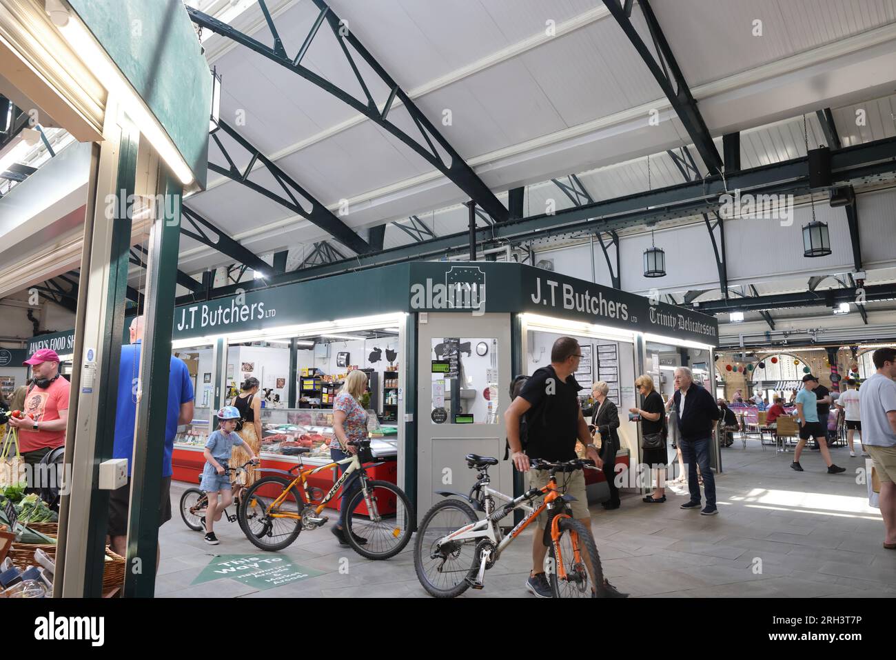 Traditional Trinity Market in central Hull, with street food and fresh ...