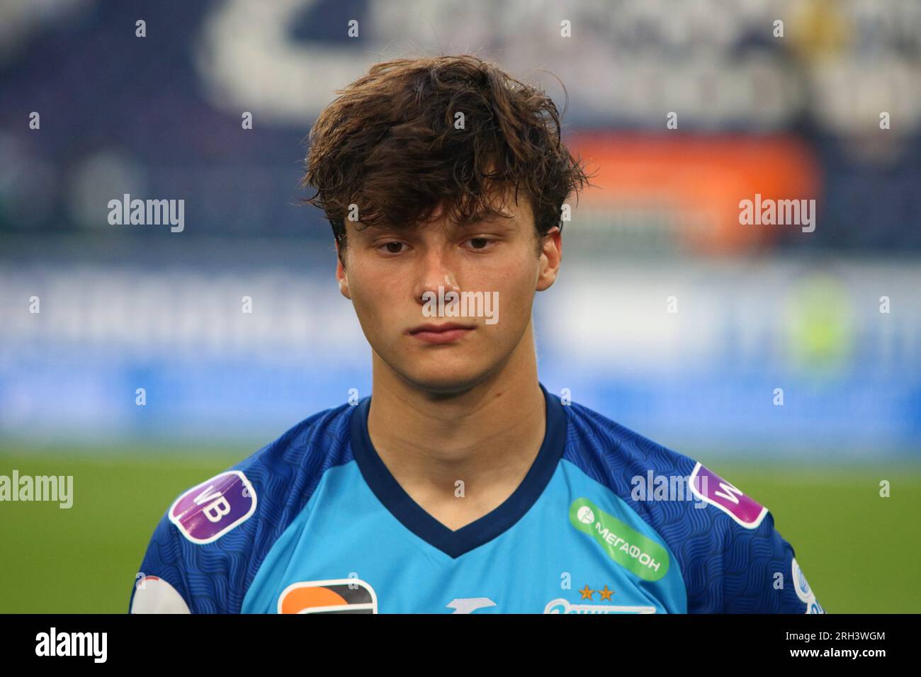 Saint Petersburg, Russia, 13 august 2023: Football. Russian Premier League 2023-2024. Zenit FC ...