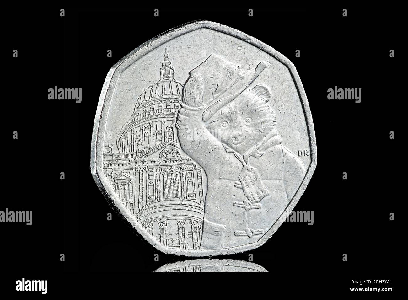 Paddington bear at st pauls cathedral fifty pence coin hi-res stock ...