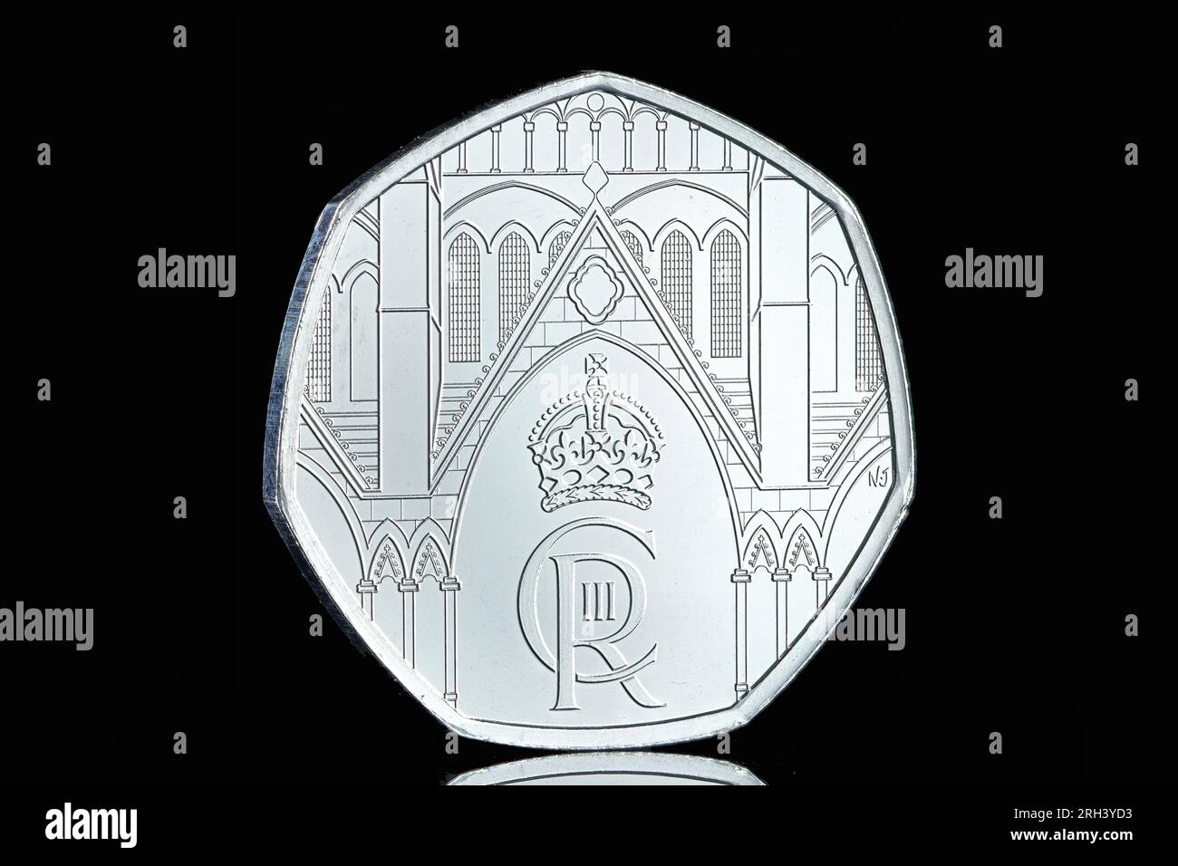 The new 50p coin to celebrate the coronation of King Charles III that ...