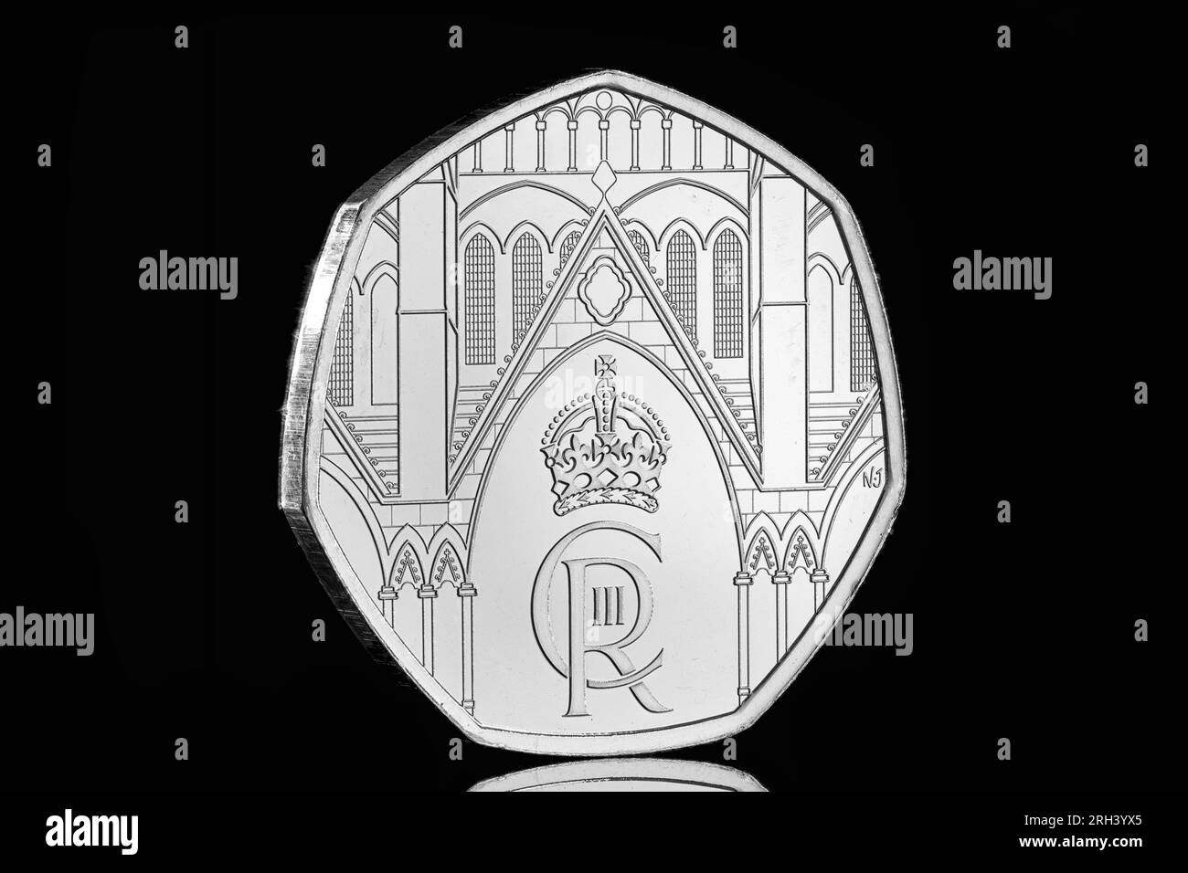 The new 50p coin to celebrate the coronation of King Charles III that ...