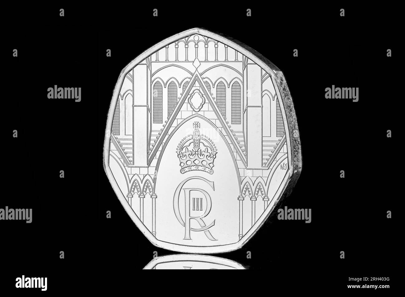 The new 50p coin to celebrate the coronation of King Charles III that ...