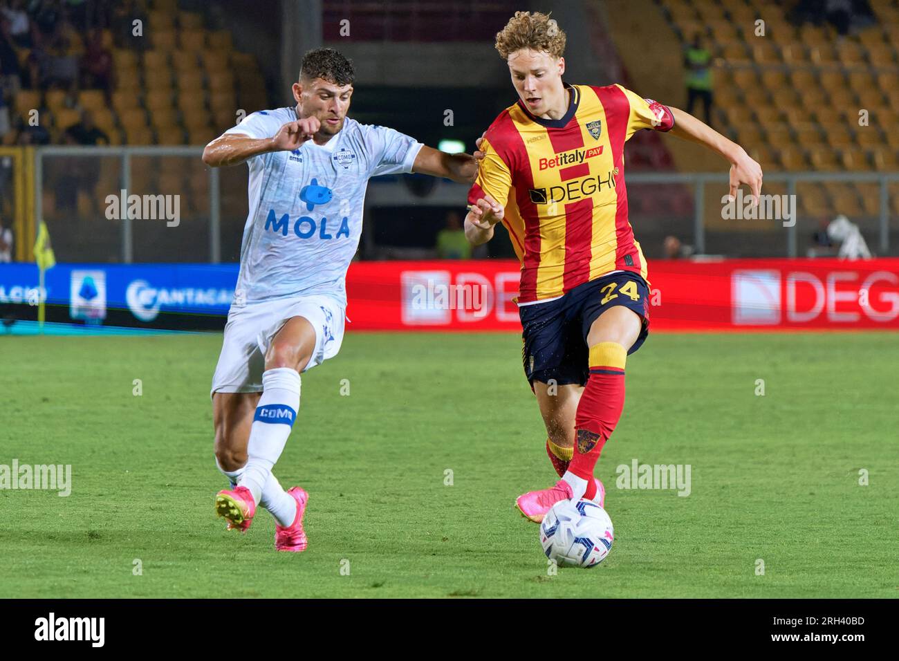 Lecce, Italy. 13th Aug, 2023. Jeppe Corfitzen (US Lecce) during US ...