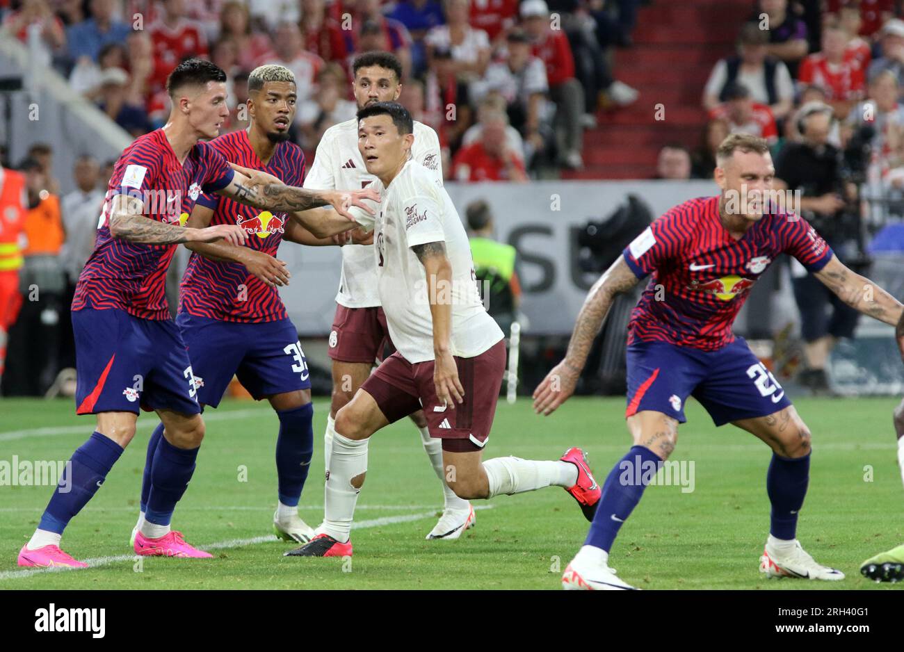 MUNICH, Germany - 12. AUGUST 2023: 3, Minjae Kim of South Korea now at Fc Bayern Muenchen is a ...