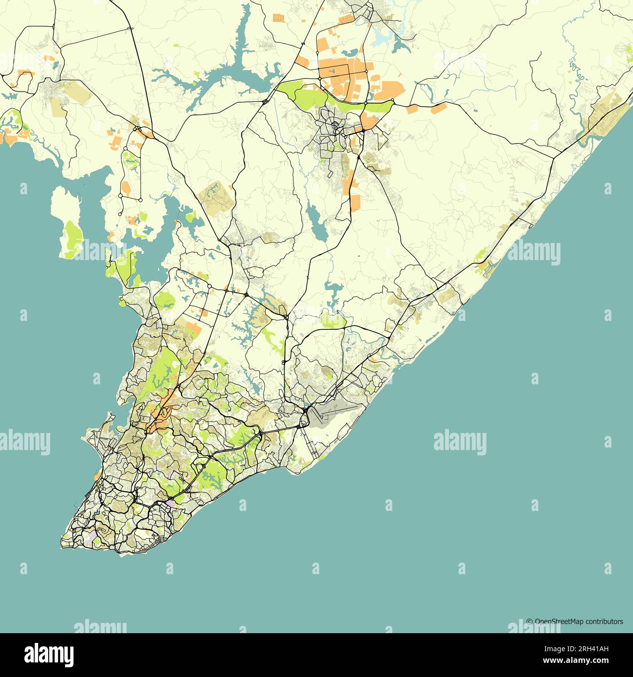 Salvador bahia map hi-res stock photography and images - Alamy