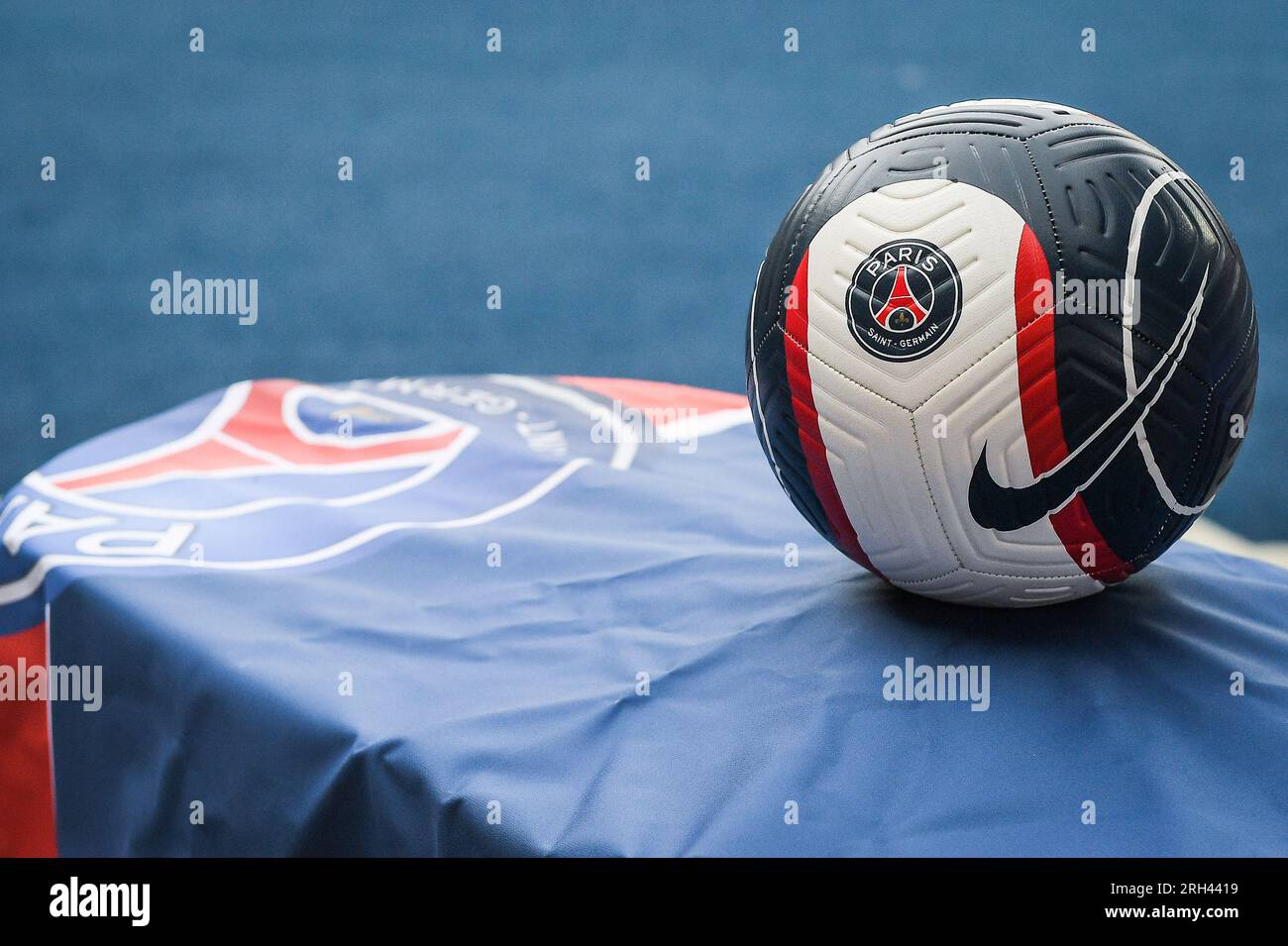 Illustration of the Nike match ball during the French championship ...